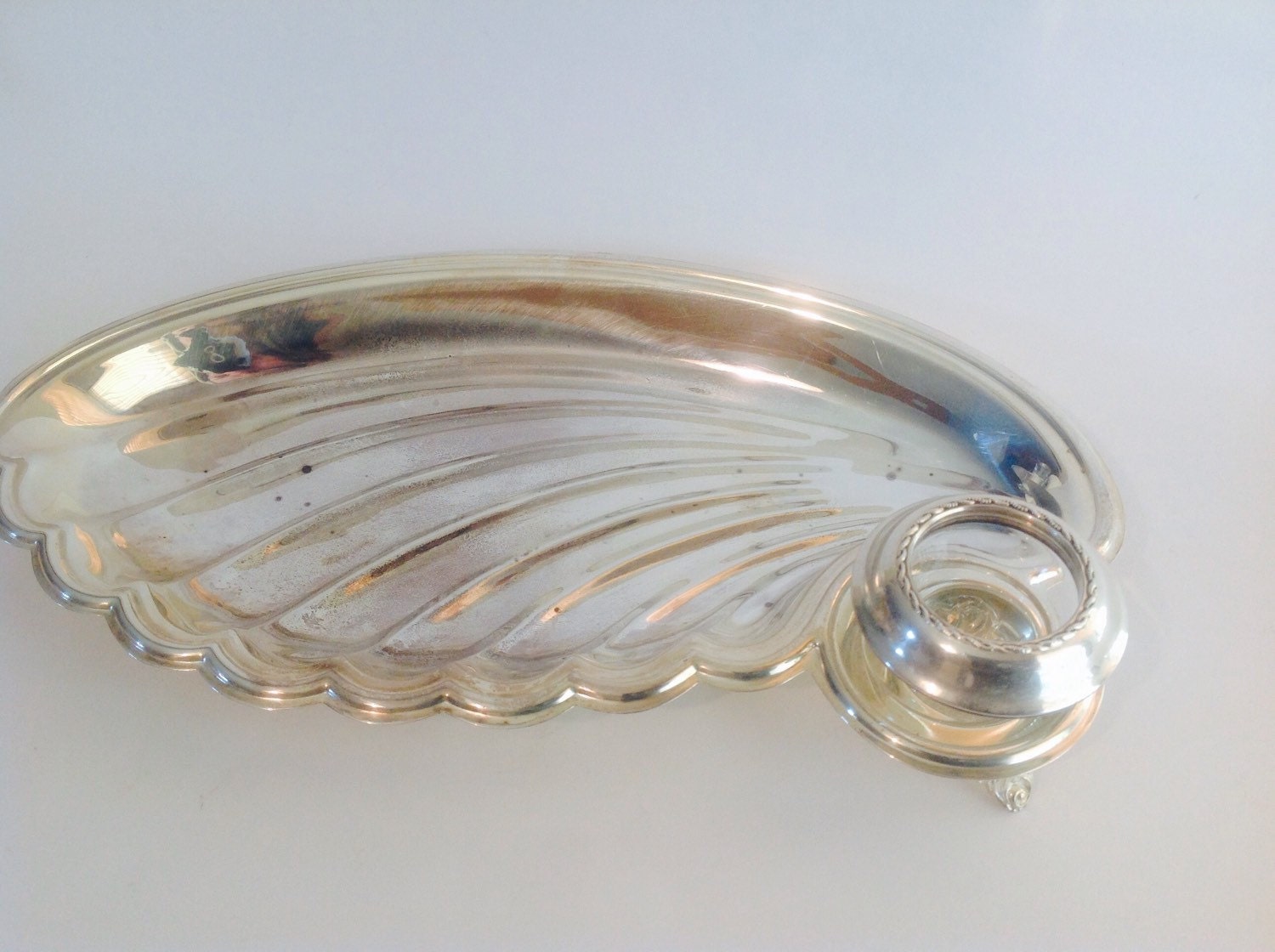 Vintage Silver Plated Serving Dish with Dipping Bowl – Haute Juice