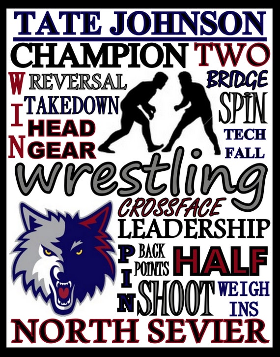 wrestling-print-custom-wrestling-poster-wrestling-team