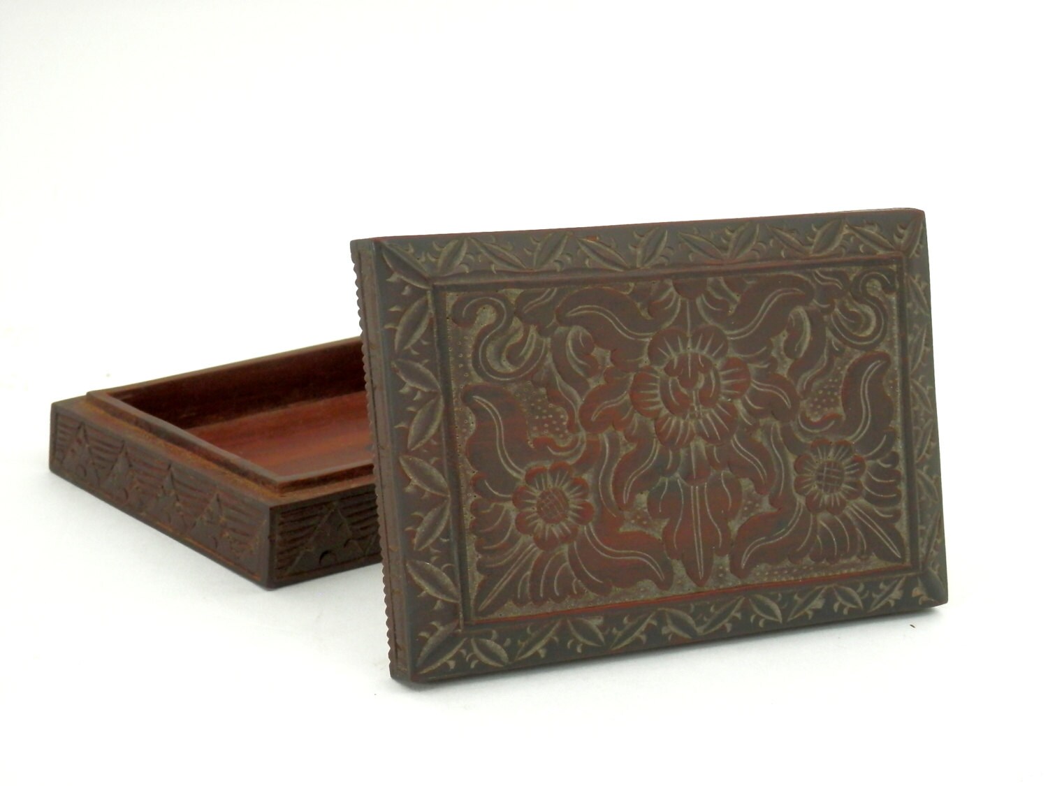 Antique Chinese Ink Stone Box made of Carved Teak – Haute Juice