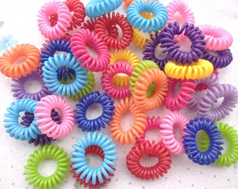 Plastic hair ties | Etsy