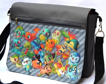 Pokemon trainer X & Y messenger bag by BlueRobotto on Etsy