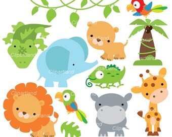 Jungle animal head clipart jungle animal clipart animal