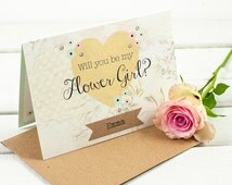 Popular items for flower girl proposal on Etsy