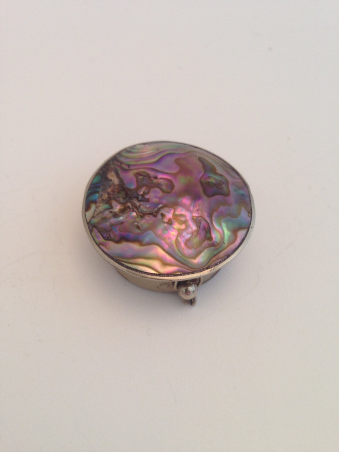 Vintage Mother of Pearl and Silver Pill Box – Haute Juice