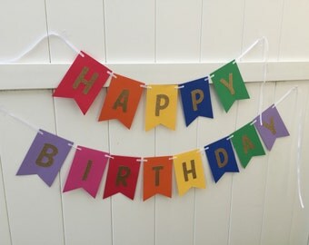 Birthday Banner FELIZ CUMPLEAÑOS Happy Birthday In Spanish