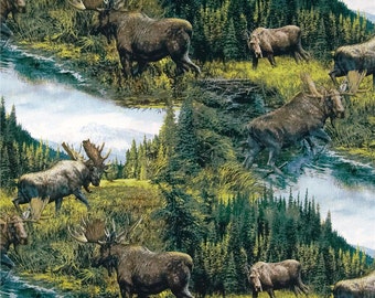 Unique elk fabric related items | Etsy