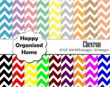 Popular items for chevron scrapbook paper on Etsy