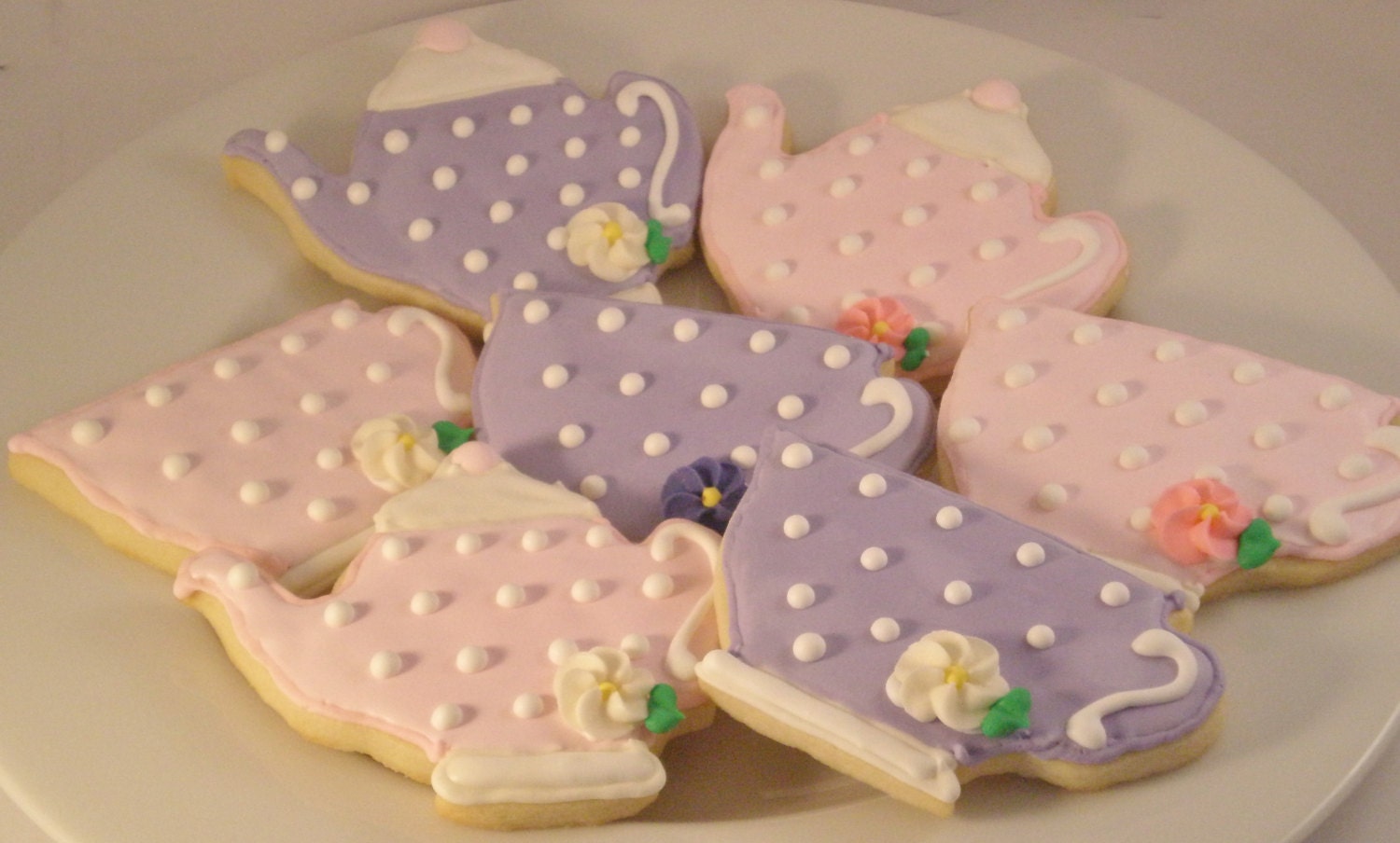 Twelve Teapot and Teacup Sugar Cookies
