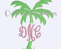 Unique palm tree monogram related items | Etsy