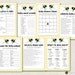 Whale Nursery Rhyme Quiz Baby Shower Game by OakCityPaperCompany