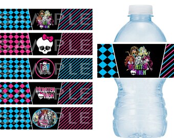 Monster high labels | Etsy