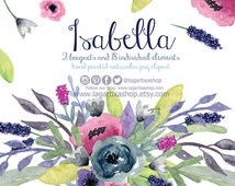 Unique blue rose clipart related items | Etsy