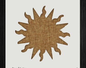 Sun stencil | Etsy