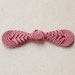 Dusty pink frog closure. Rose round. Set of 2 NPRR58