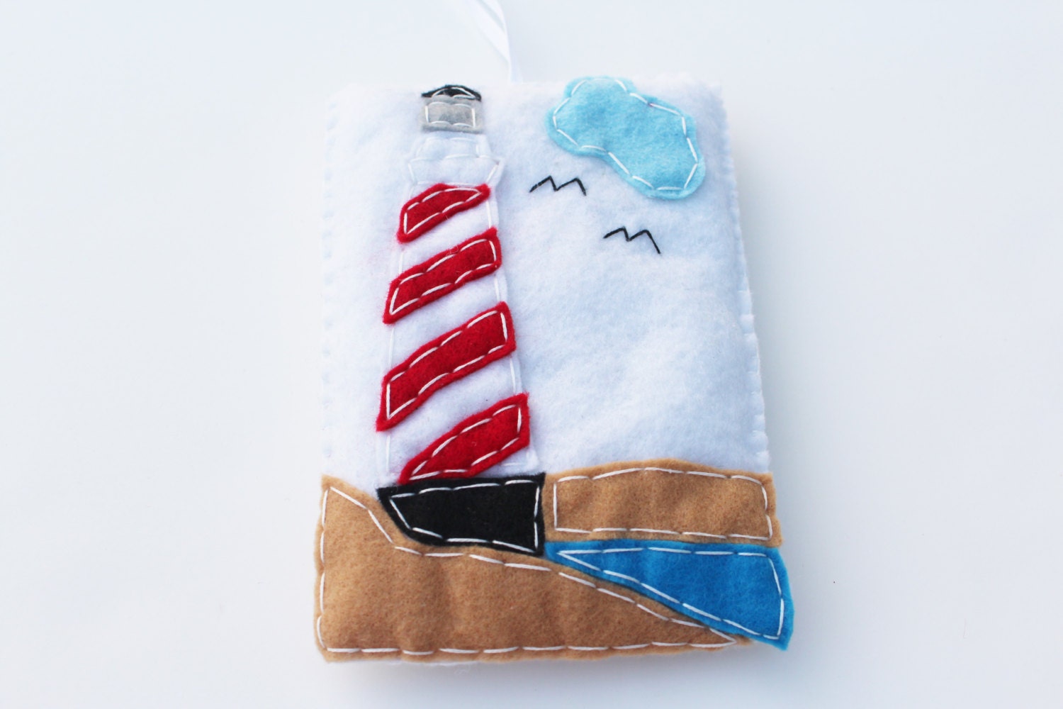 Lighthouse Ornament Felt Lighthouse Ornament Beach by AMailys