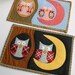 Night Owls Mug Rug Pattern by Patchsmith on Etsy