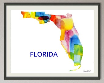 Florida state art | Etsy