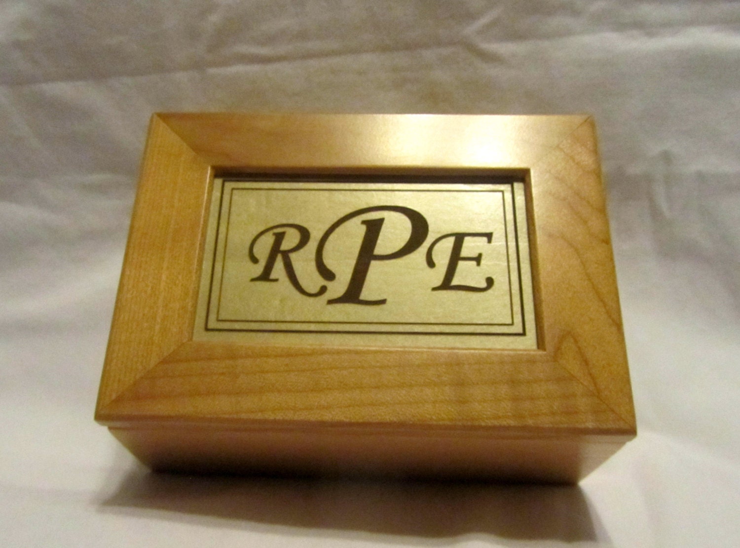 Personalized Wooden Keepsake Box Custom Engraved Monogram