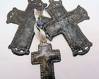 Rustic metal cross | Etsy