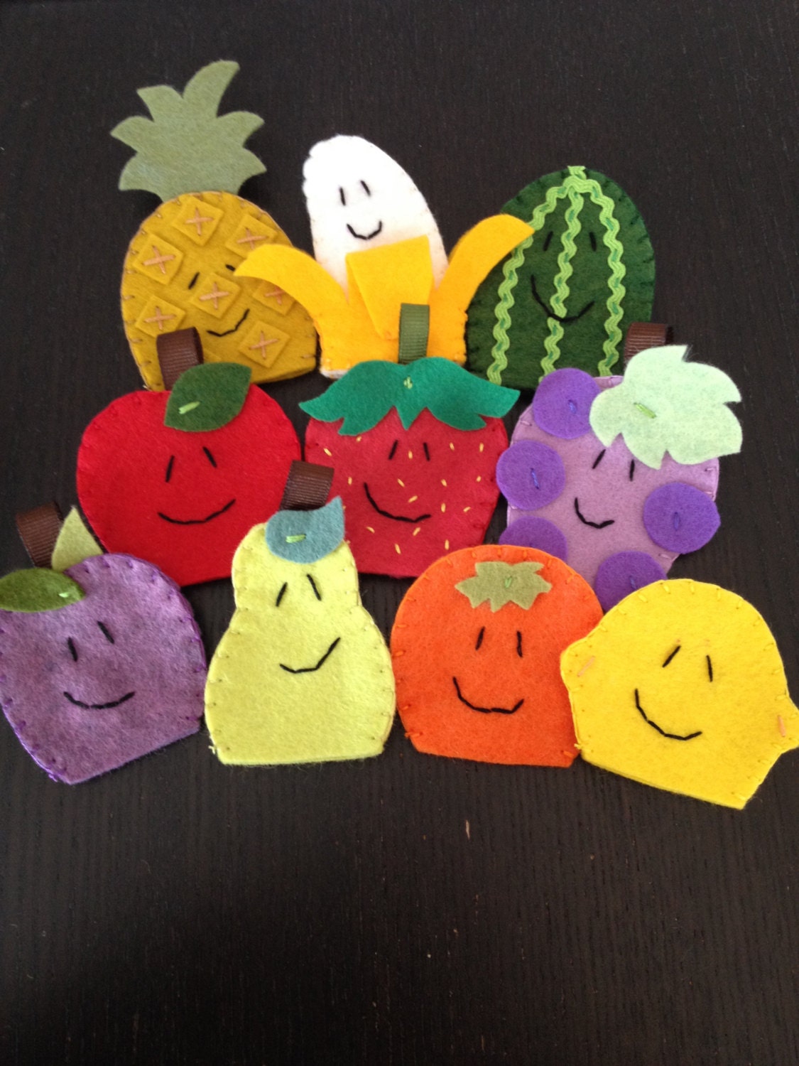 Fruit Finger Puppets Felt Finger Puppets Finger Puppets