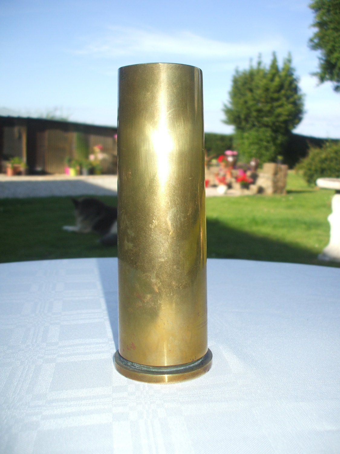 Vintage Brass artillery shell 1943
