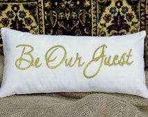 Popular items for be our guest pillow on Etsy