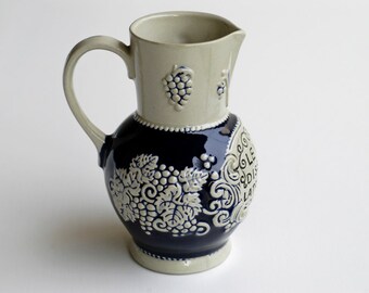 Pitcher with grapes | Etsy