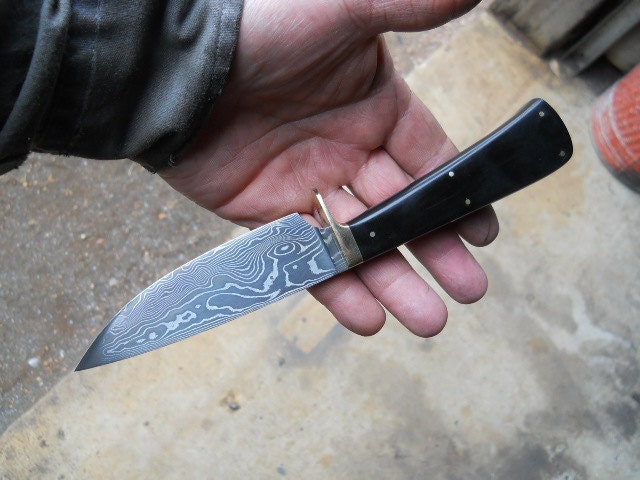 Craig Barr Hand Forged custom knife Deer by deermountainforge