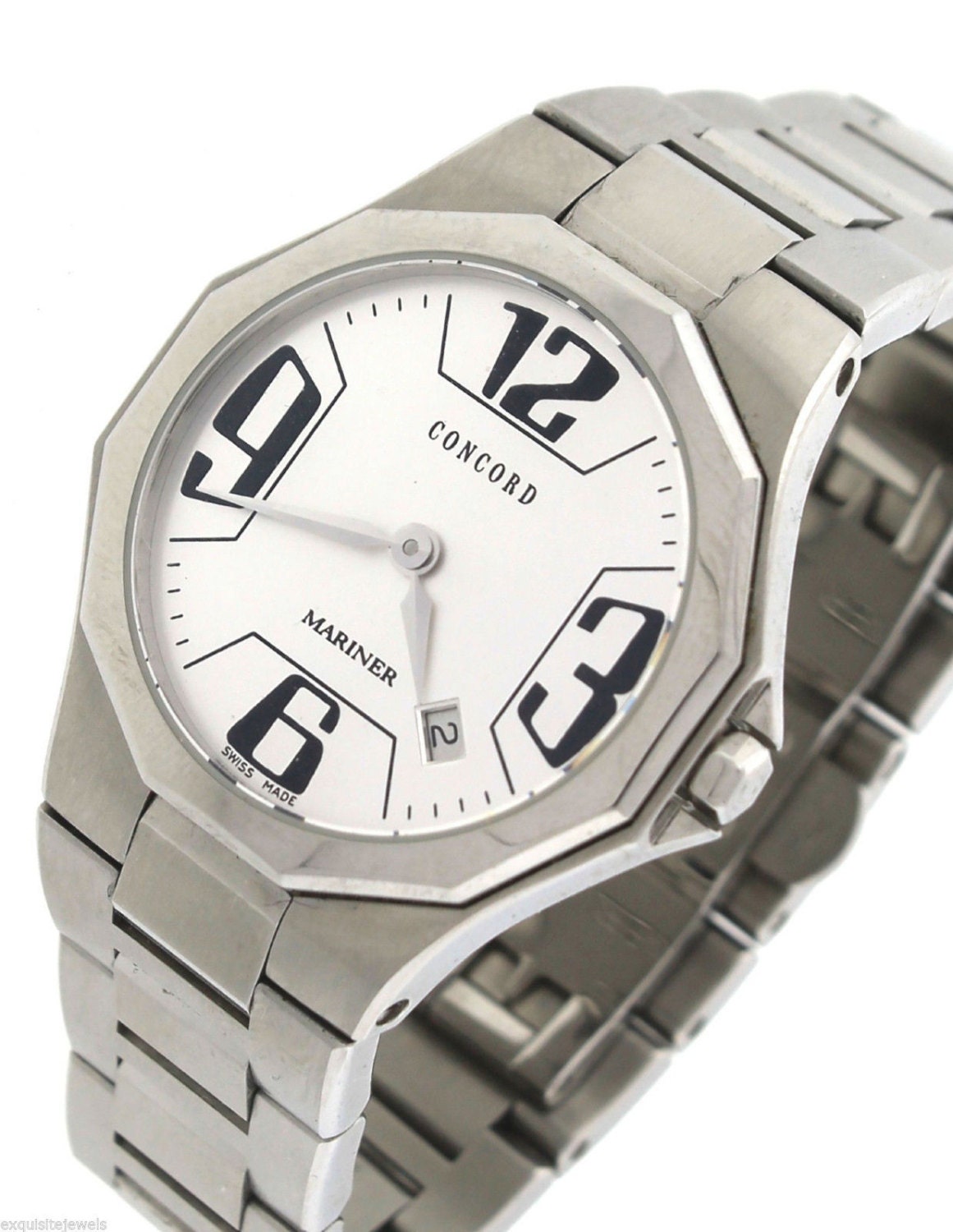 Ladies Concord Mariner 14.E6.1850 Stainless Steel Silver Date 30mm ...