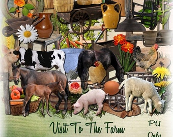 Farm scrapbook kit | Etsy