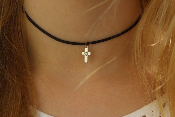 Cross Choker Necklace