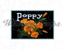 Unique citrus crate label related items | Etsy