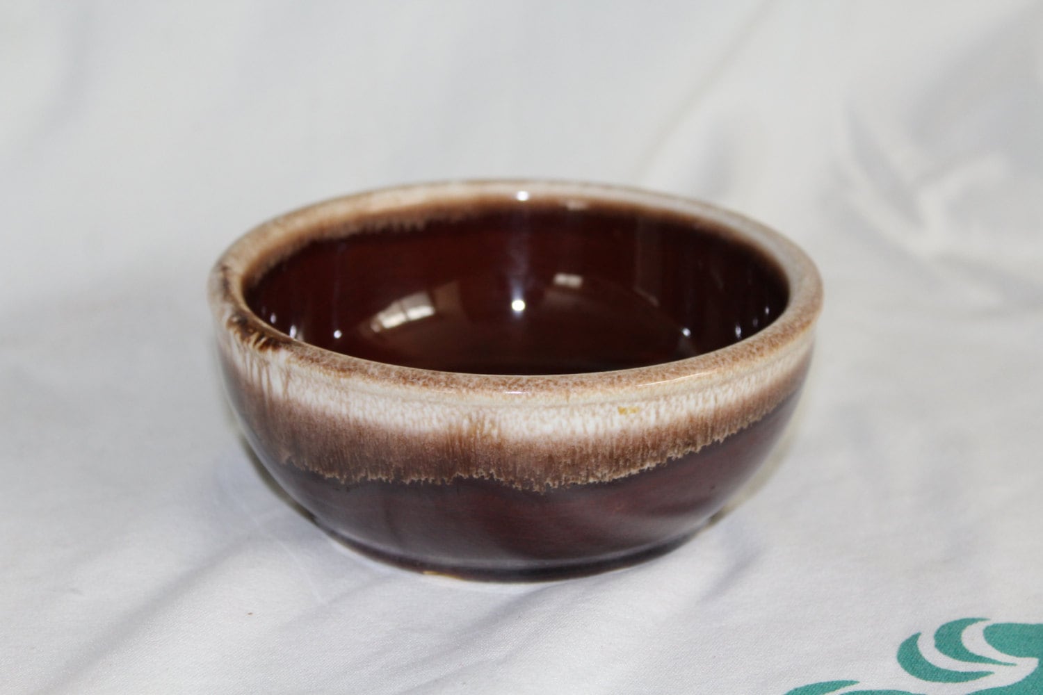 Vintage McCoy Brown Drip Glaze Bowls, 5″ Round, Mirror Finish, Dessert ...