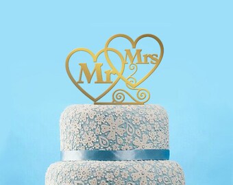 Modern cake topper | Etsy