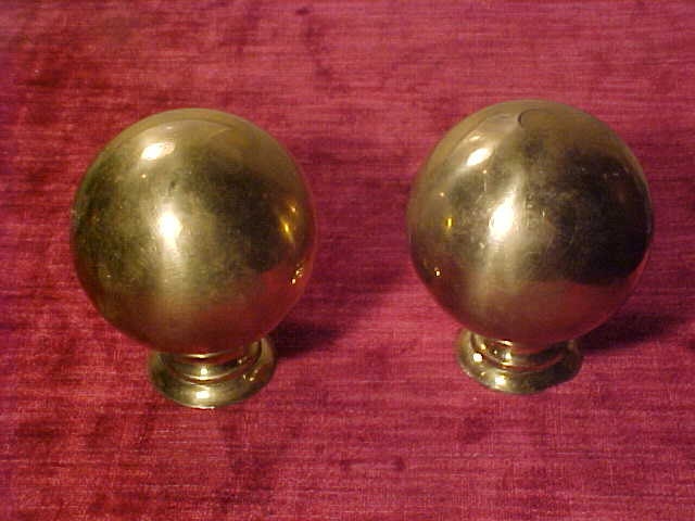 Brass Bed Post Knobs 7/8 threaded hole by UtterClutter1973 on Etsy