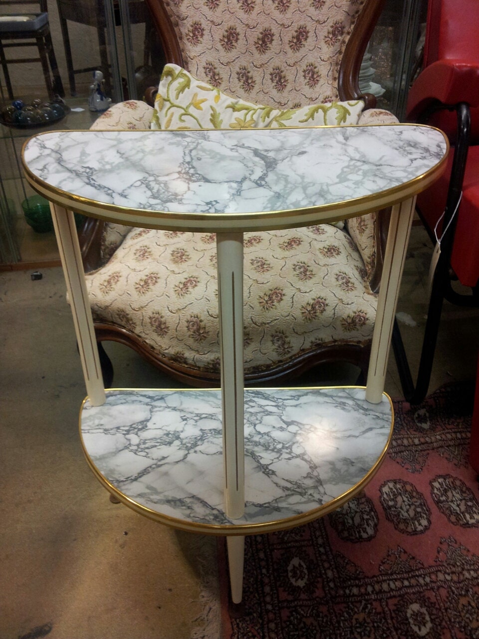 1970s formica telephone two tier side table – Haute Juice