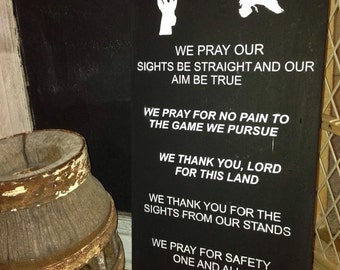 Hunters prayer | Etsy