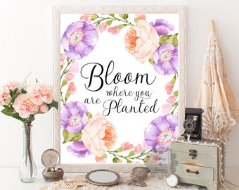 Bloom where you are | Etsy