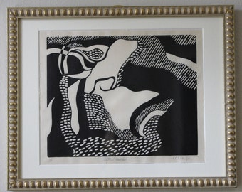 Fine Art Print Sensual Couple Sexual Painting Erotic Print