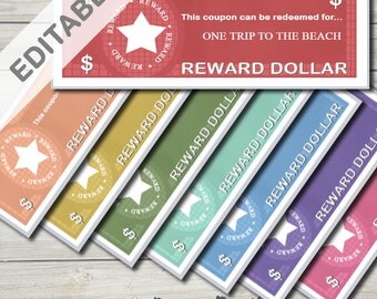 Printable Personalized Incentive/Reward chart Ladybug Love
