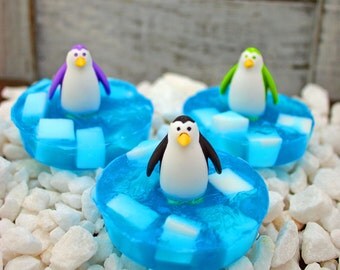 Unique penguin soap related items | Etsy