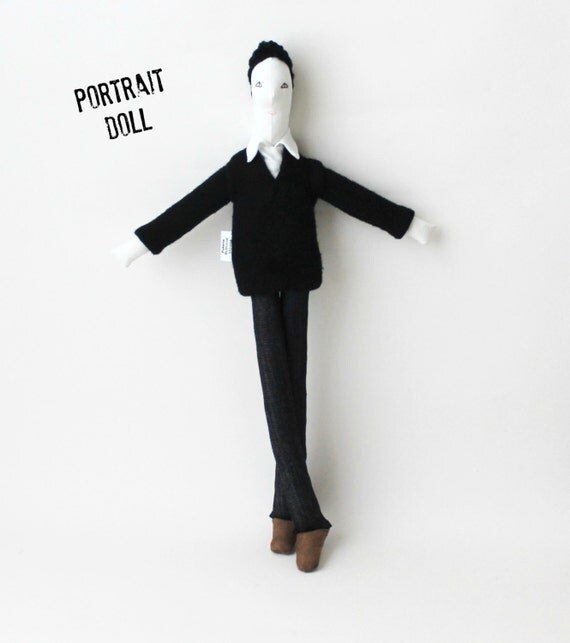 Portrait cloth man doll 16 inches mini-me stuffed by FulBelSic