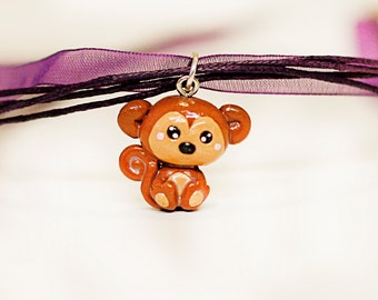 Polymer clay monkey | Etsy