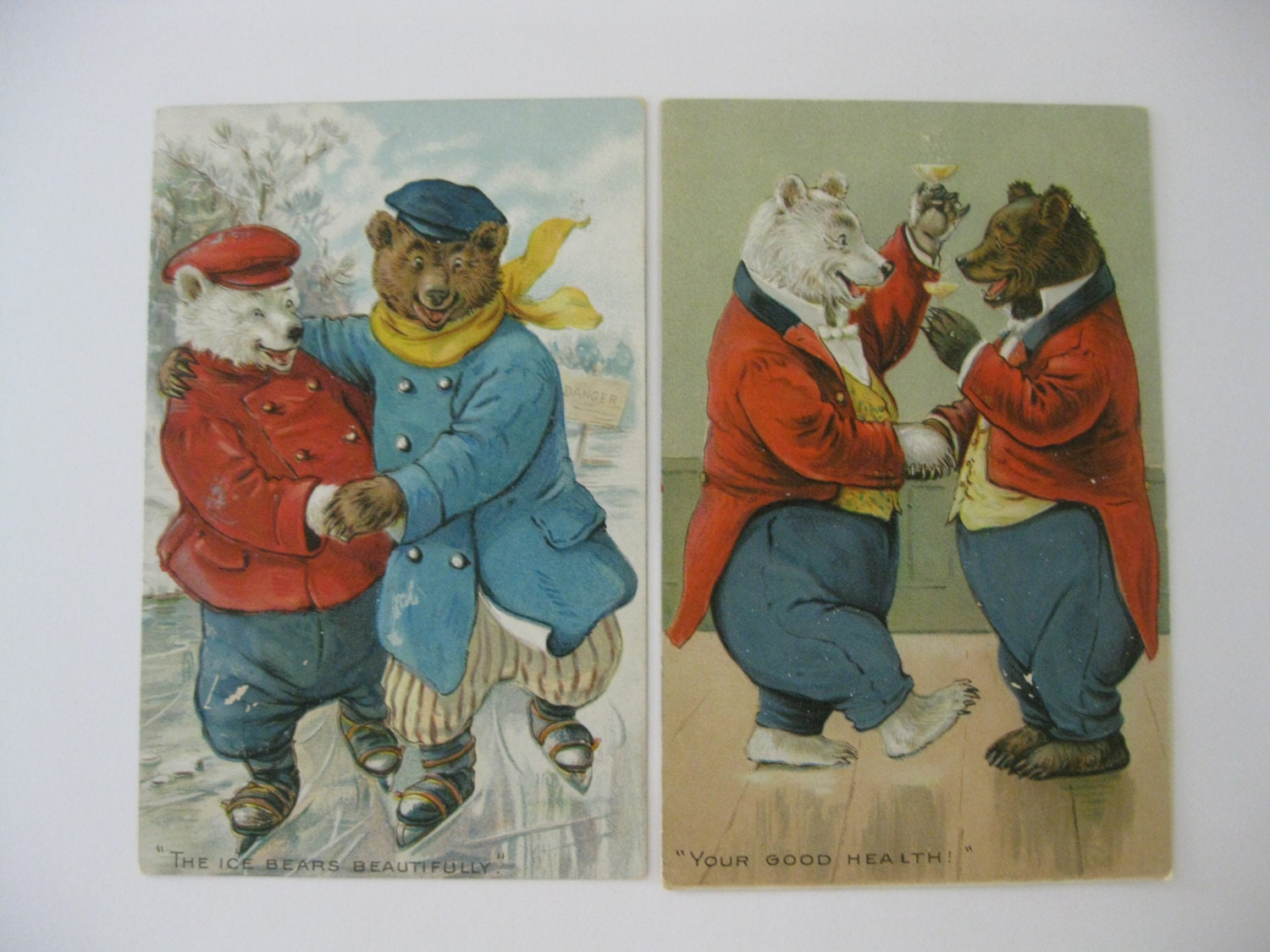 Vintage Post Cards Raphael Tuck and Sons Little Bears