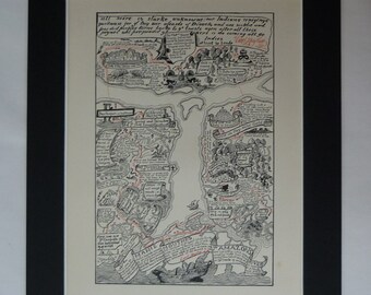 Illustrated maps | Etsy