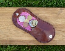 Popular items for leather coin case on Etsy