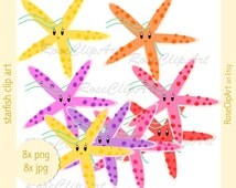 Popular items for starfish clip art on Etsy