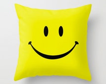 Popular items for smiley face pillow on Etsy