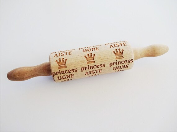 Princess KIDS Rolling Pin with little princess by DoughRoller Princess KIDS Rolling Pin with little princess by DoughRoller
