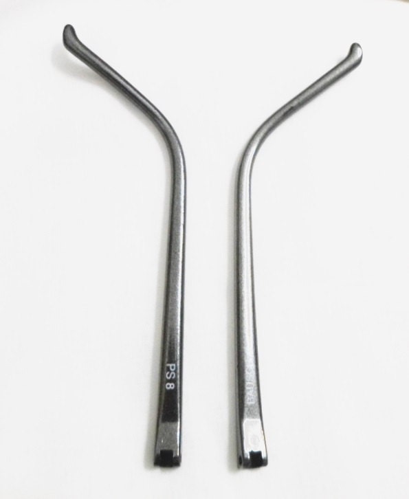 Vintage B&L Ray-Ban PS8 Replacement Temples Metallic Silver, 127mm ...